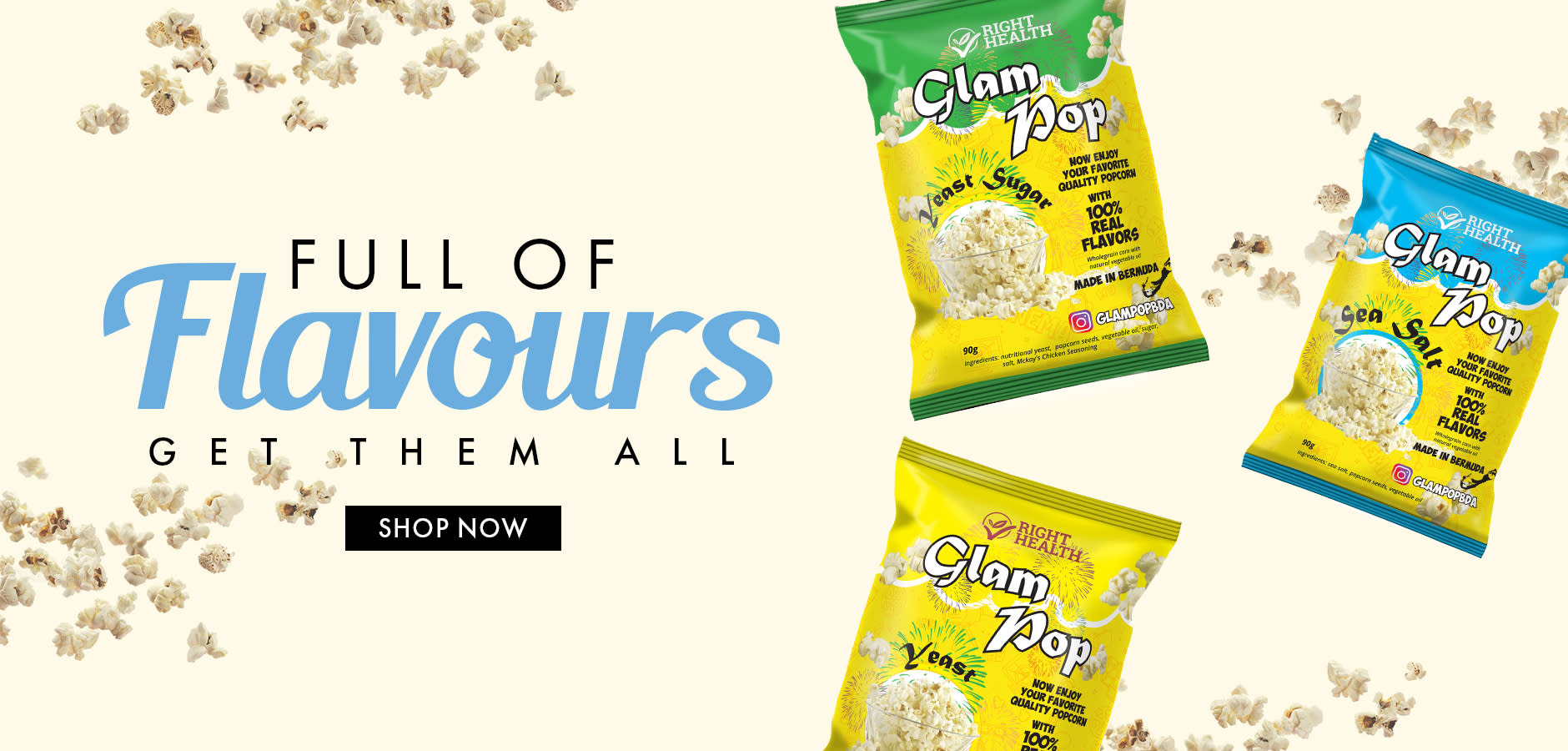 Glam Pop Popcorn | Bermuda – GlamPop Bda
